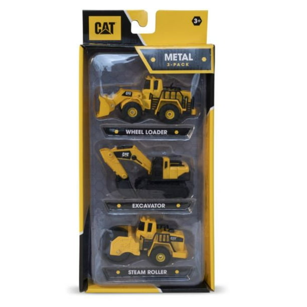CAT Die Cast Toy Includes Wheel Loader, Excavator and Steam Roller ...