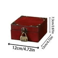 erfcxs Vintage Wooden Storage With Brass Lock Antique Chest For Home ...