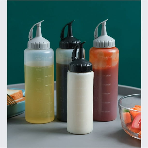 serony Squeeze Bottle Plastic BBQ Sauce Dispenser Leakproof Condiment ...