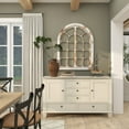 DecMode White Wood Window Pane Inspired Geometric Wall Decor - Walmart.com
