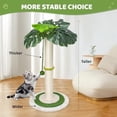 Cat Scratching Post for Space-Saving,35” Tall Modern Monstera 3 Layer ...