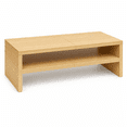 2-Tier Monitor Stand Riser, MDF Desktop Shelf with Storage, 20 in ...