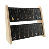 Wood Necklace Display Stand, Jewelry Display Boards Chains Showcase ...