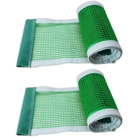 tssuouriy 2 Pcs Table Tennis Net Polyester Table Tennis Net Retractable ...