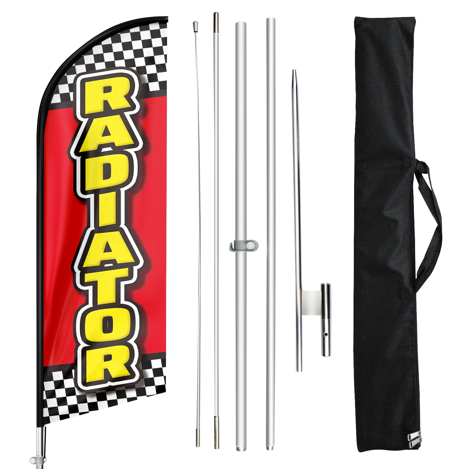 Radiator Sign Feather Flag with Pole Kit,11ft Radiator Decoration ...