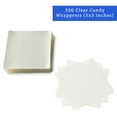 Clear Caramel Cellophane Candy Wrappers (300 Pcs, 5 x 5 inches ...