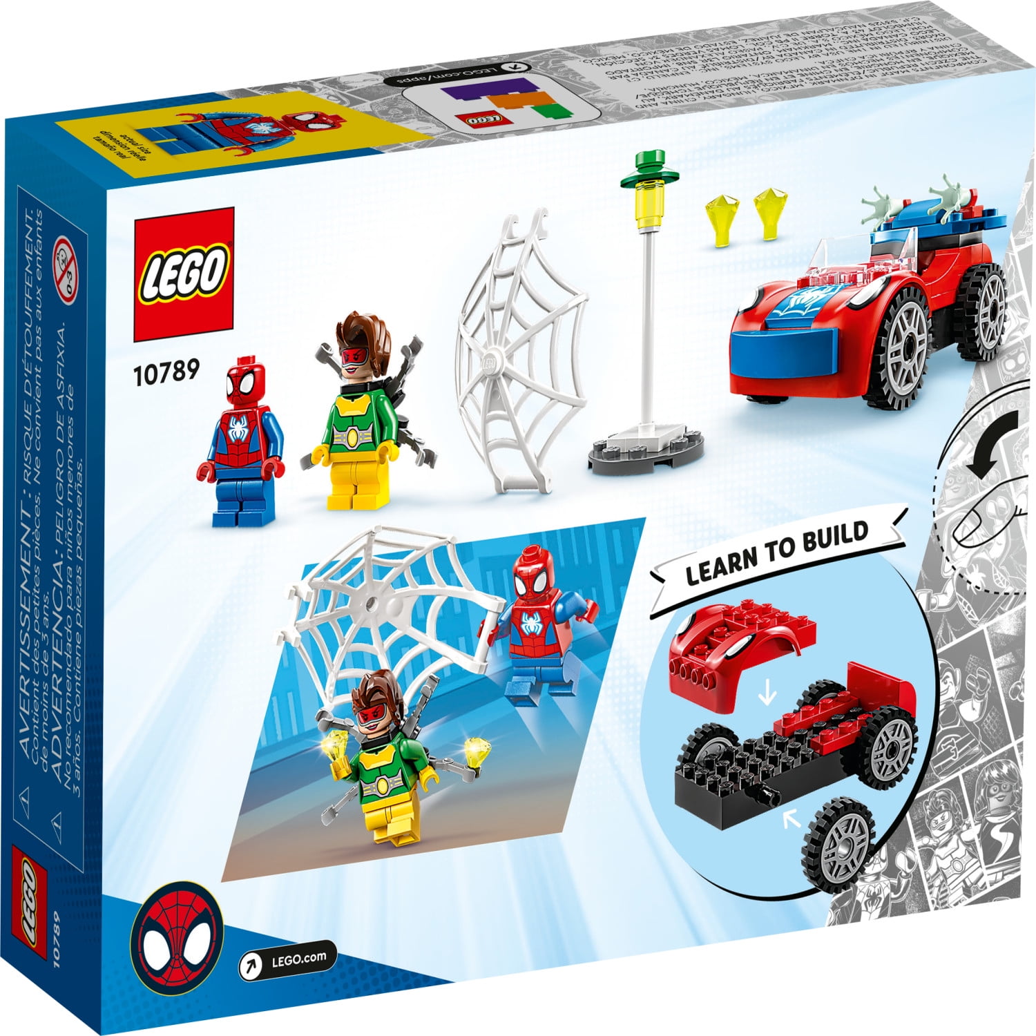 LEGO Marvel Spider-Man's Car and Doc Ock Set 10789, Spidey and His ...