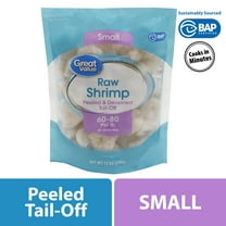 Great Value Frozen Raw Super Colossal Shell-on Tail-on Easy Peel Shrimp ...