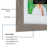ArtToFrames 18" x 32" Gray Oak Picture Frame, 18x32 inch Brown MDF ...