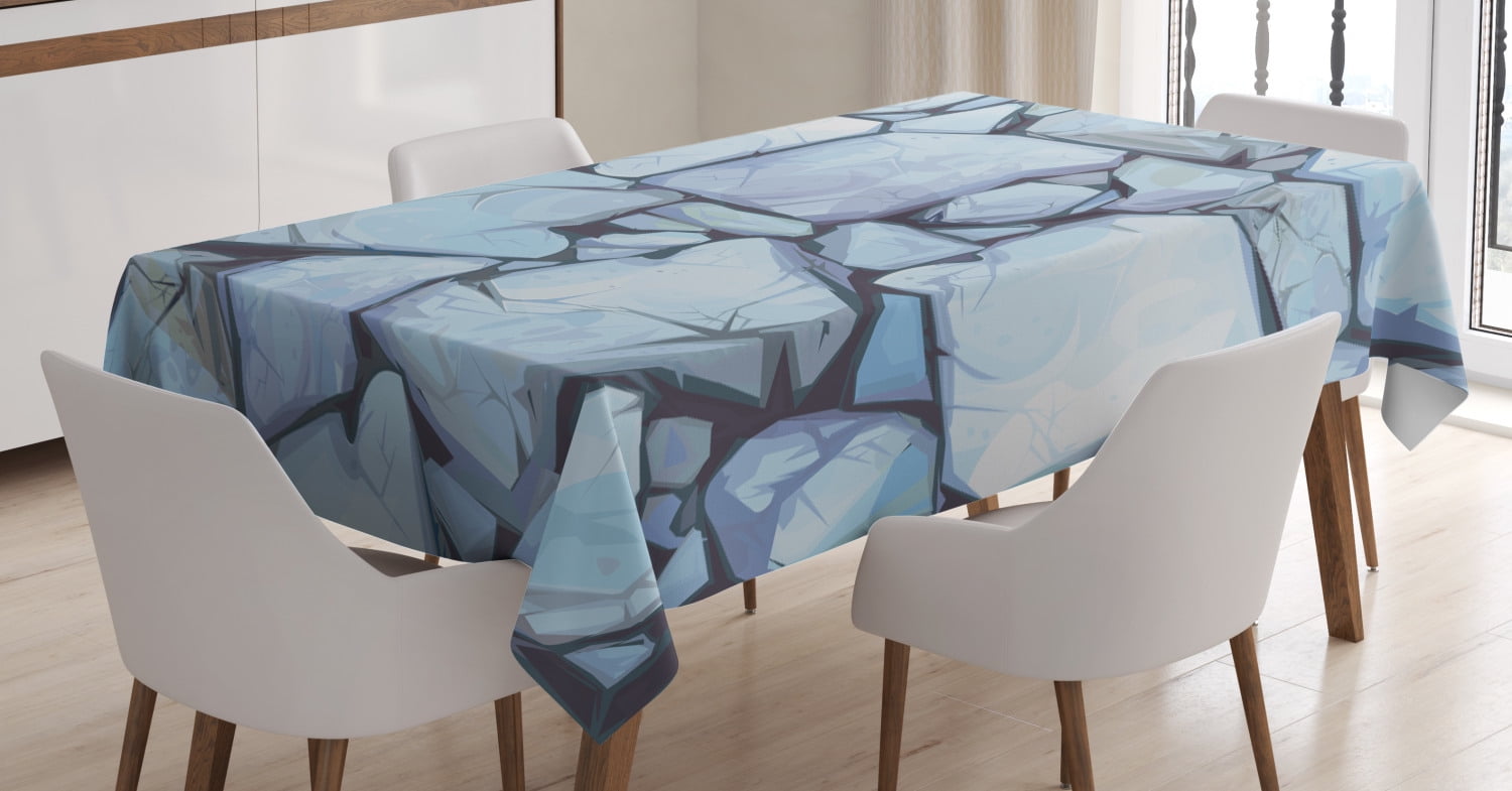 Cobblestone Tablecloth, Cottage House Concept Hand Drawn Style ...