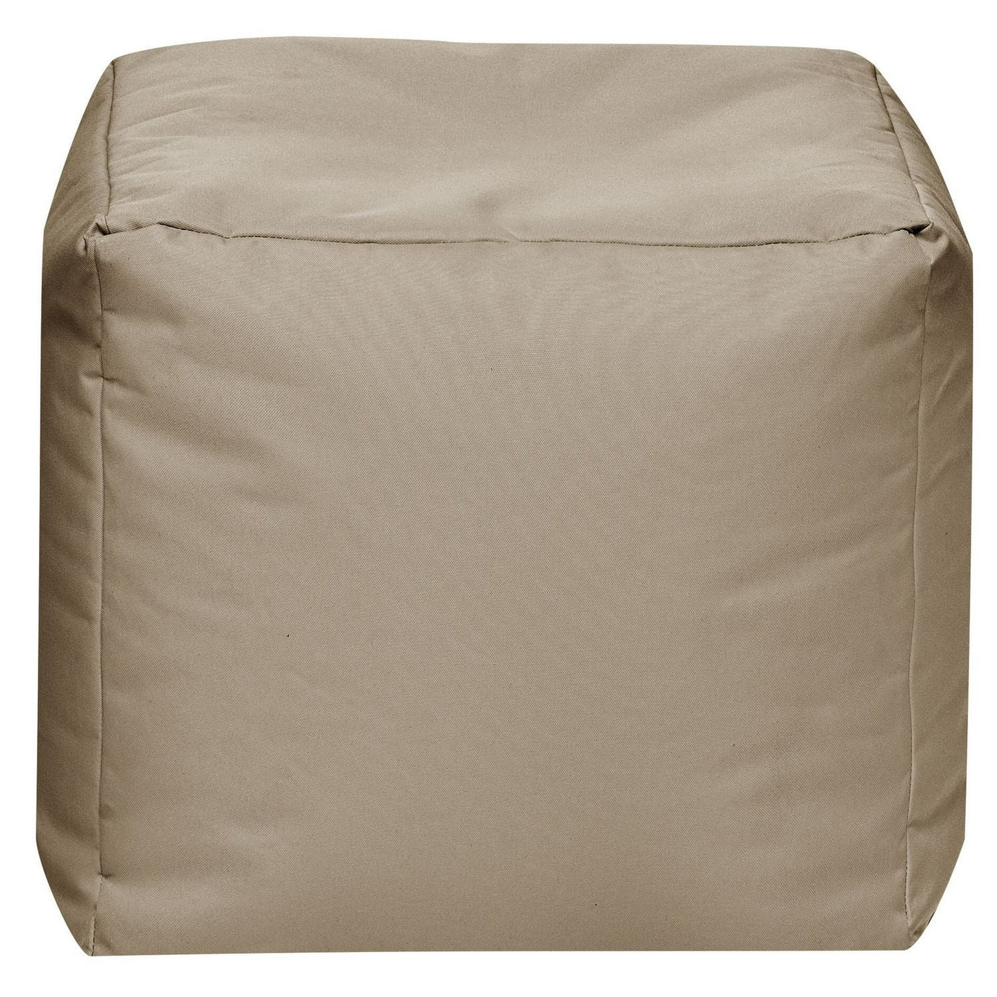 Click here for Gouchee Home Cube Brava Beige Pouf Ottoman - Water... prices