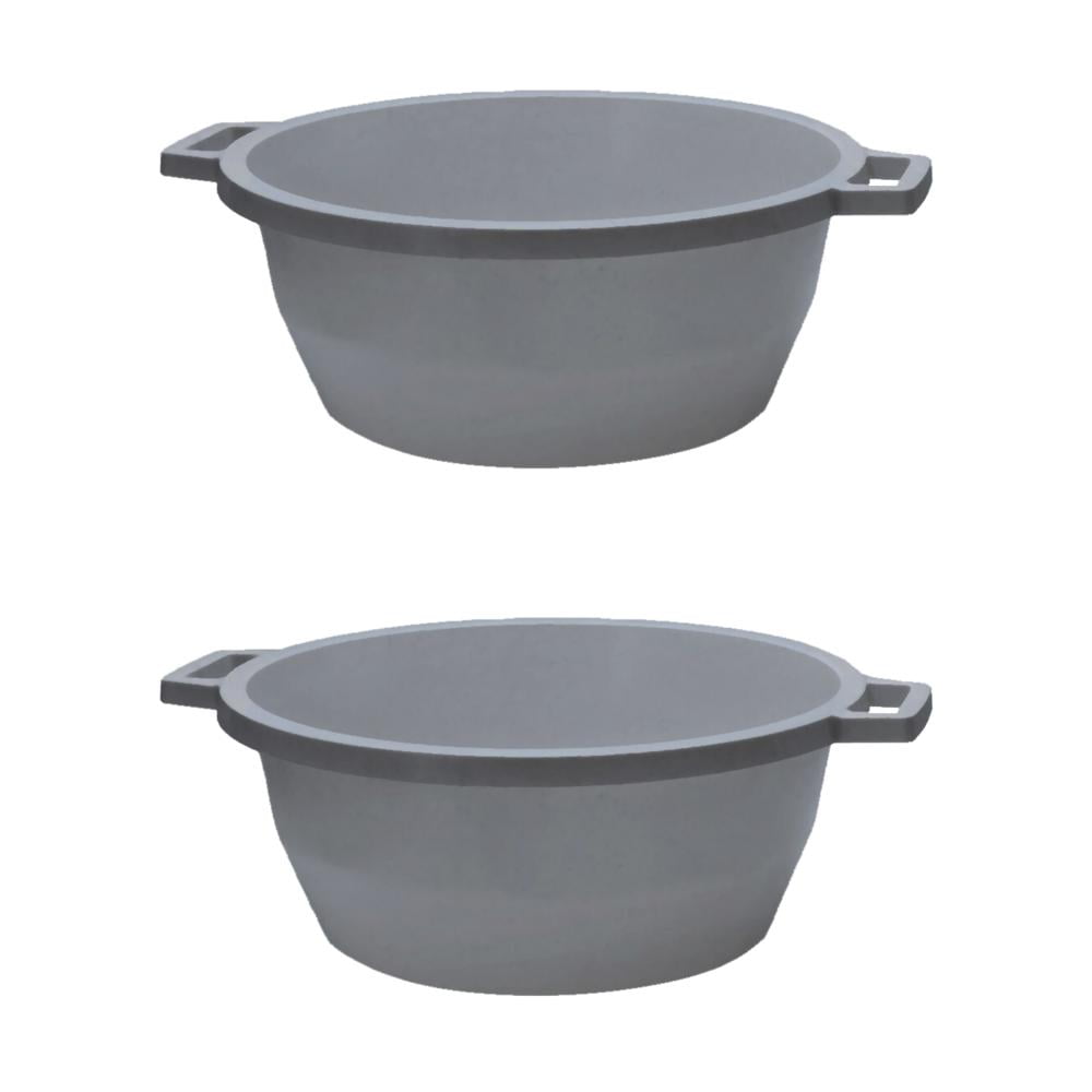 YBM Home Round Dish Wash Basin Dishpan with Handle for Washing Dishes ...