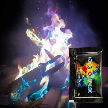 Clairlio Changing Flames Powder Atmosphere Glowing Props for Fire Pit ...