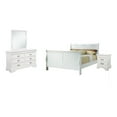Louis Philippe Bedroom Set with Sleigh Headboard - Walmart.com