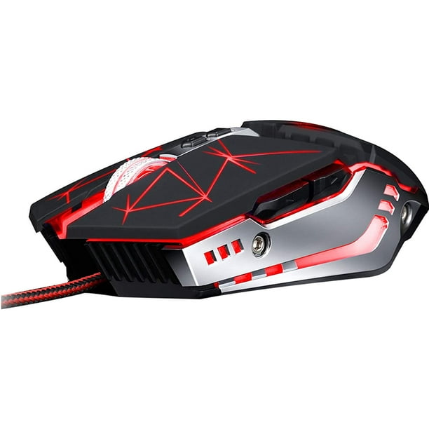 ATTOEATTOE Wired Mechanical Gaming Mouse, 7 Keys Design, 4 Kinds of ...