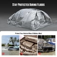 EJAEE Universal Waterproof Car Cover Full Enclosed Flood Protection Car ...