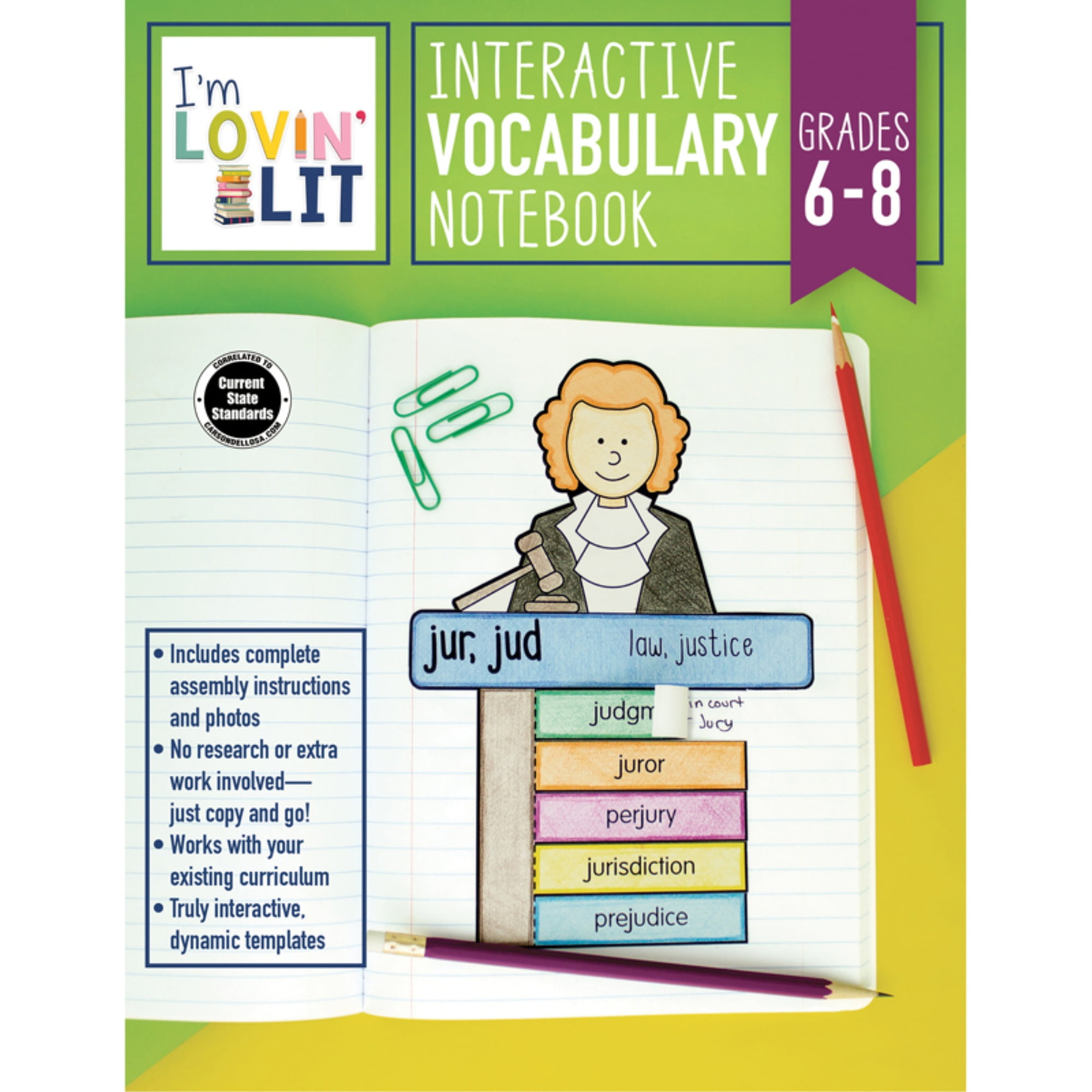 I'm Lovin' Lit Interactive Vocabulary Notebook, Grades 6 - 8: Greek and ...
