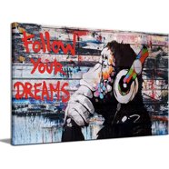 Epic Graffiti 'Tiki Head 2 Screaming' by Flyland Designs, Canvas Wall ...