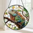 Decorative Iguana Glass Style Window Art - Walmart.com