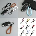 Sophisticated Braided Leather Keychain for Business Professional and ...