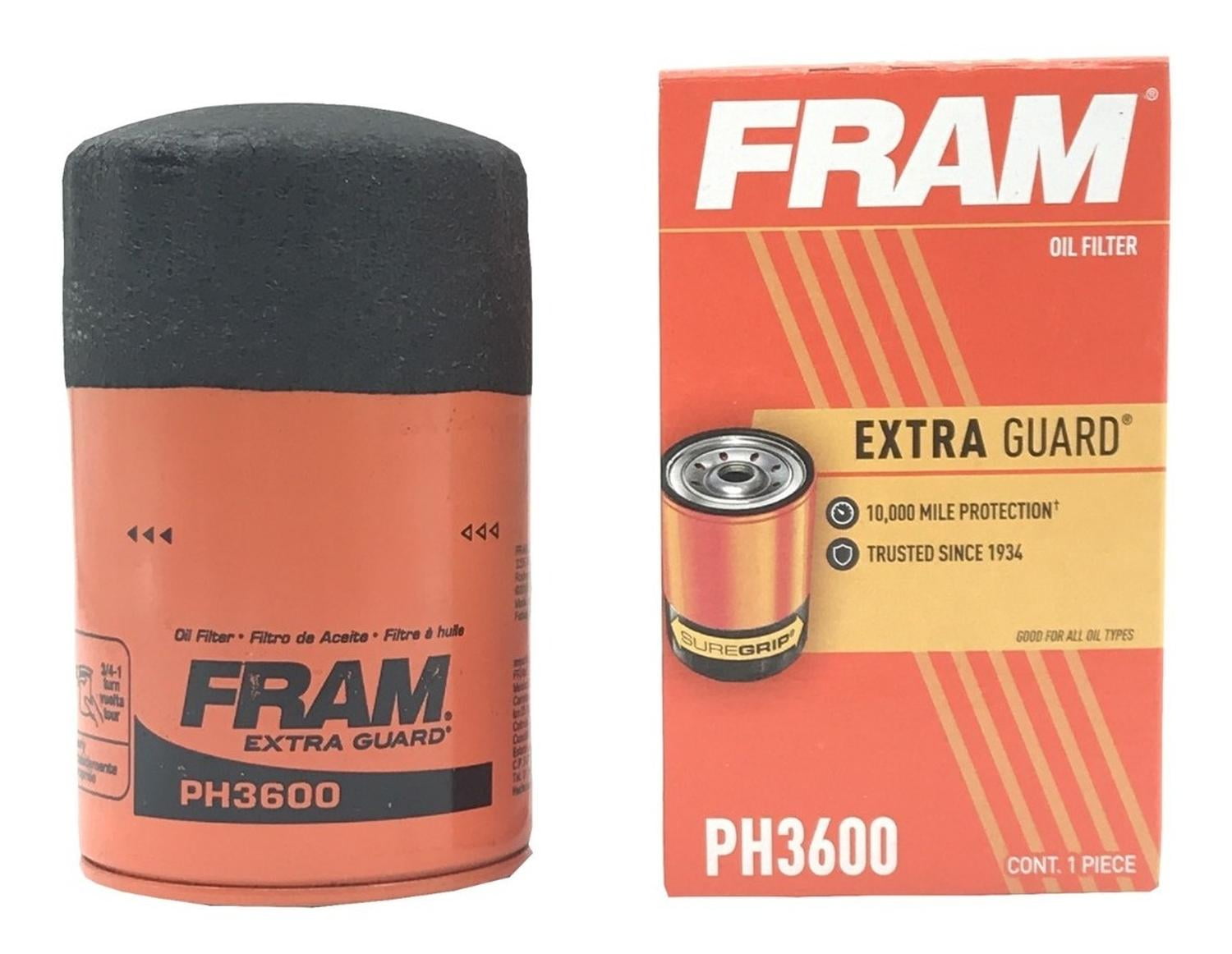 Filtro DE Aceite FRAM PH3600 Extra Guard | Walmart en línea