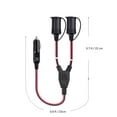Cable Matters 2-Pack 12V Car Power Splitter (12V Splitter) with 15A ...