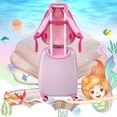 TOBBI Children's Luggage Set: Carry-On Suitcase with Wheels & Backpack ...