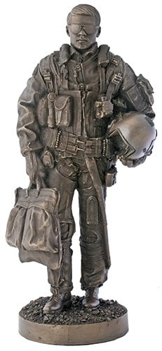 Jet Fighter Pilot in Uniform Statue Military Figurine - Walmart.com