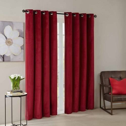 Home Essence Vienna Solid Velvet Window Panel - Walmart.com
