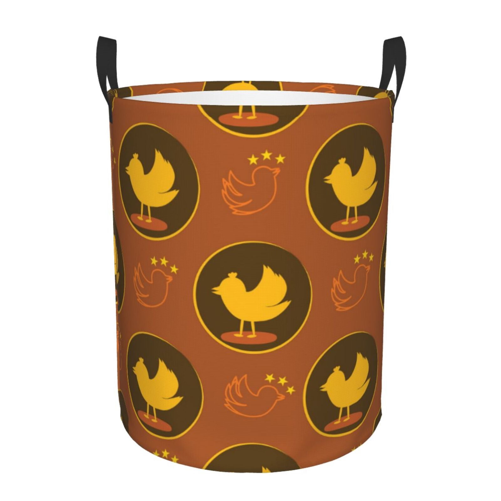 LNWH Laundry Basket, Bird Fortune Tile Collage Pattern Foldable Laundry ...