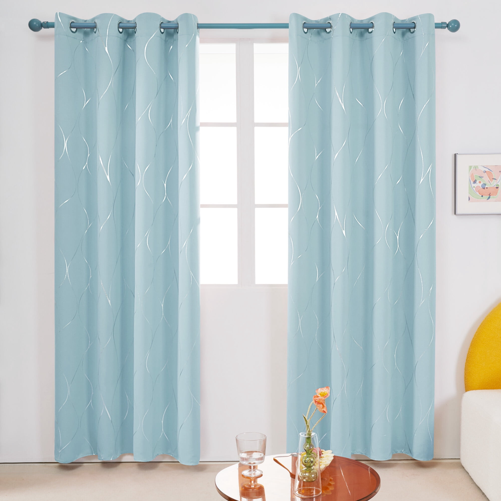 Sky Blue Curtains For Bedroom