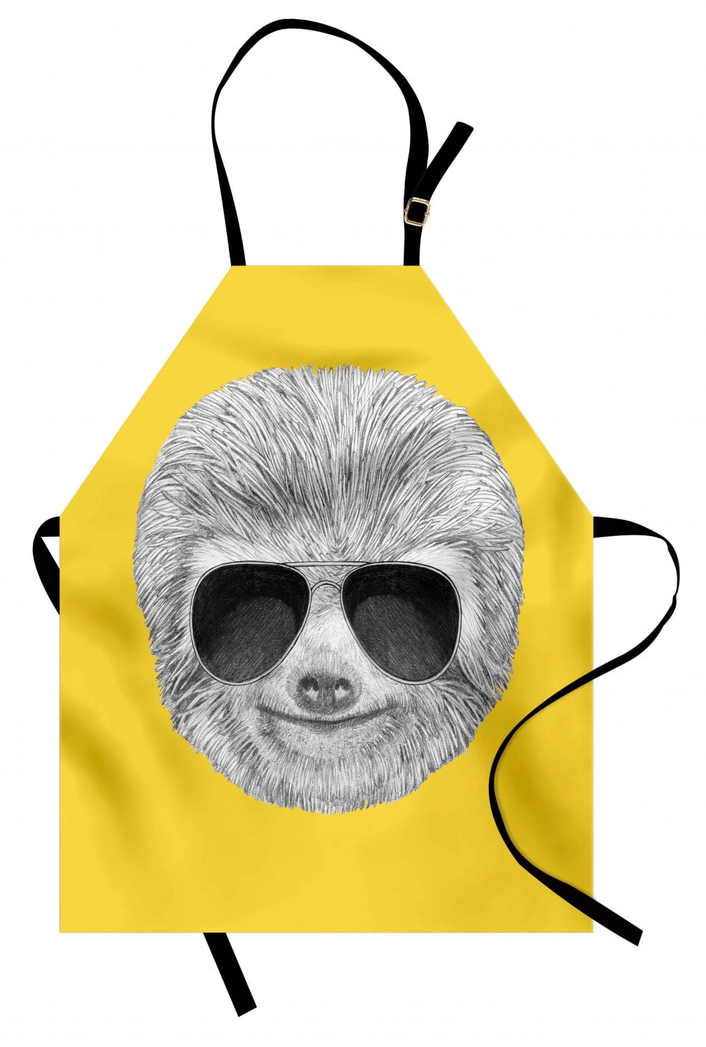 Sloth Apron Hipster Jungle Animal with Sunglasses Smiling Funny ...