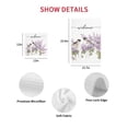 Bird Flowers Kitchen Dish Towels for Drying Dishes Set of 4, Purple ...