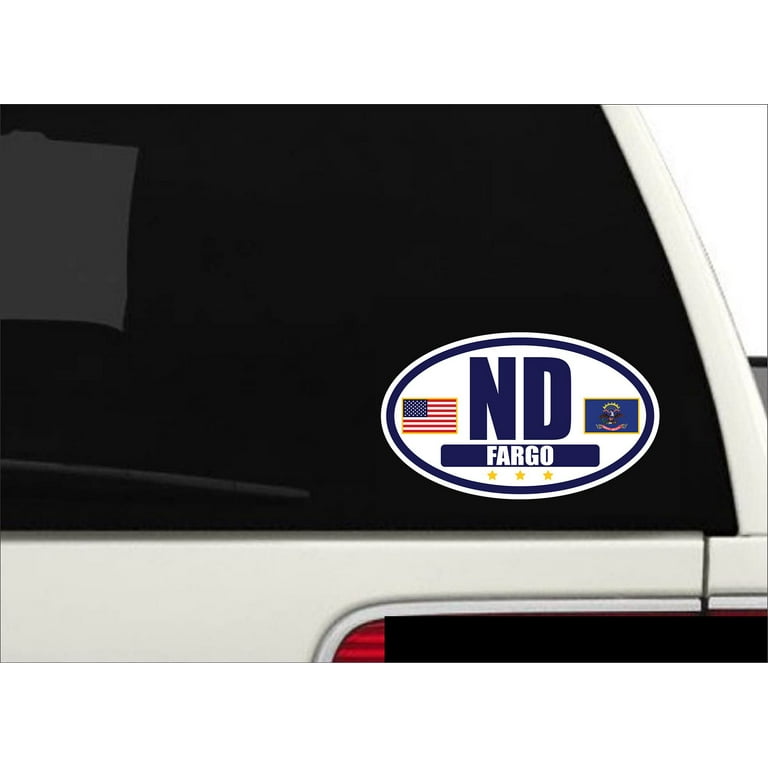 3M Vinyl Bumper Decal North Carolina American Flag Bumper Sticker - 3x5 ...