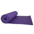 Wakeman Outdoors Double Sided Nonslip Yoga Mat with Carrying Strap, 1/4 ...