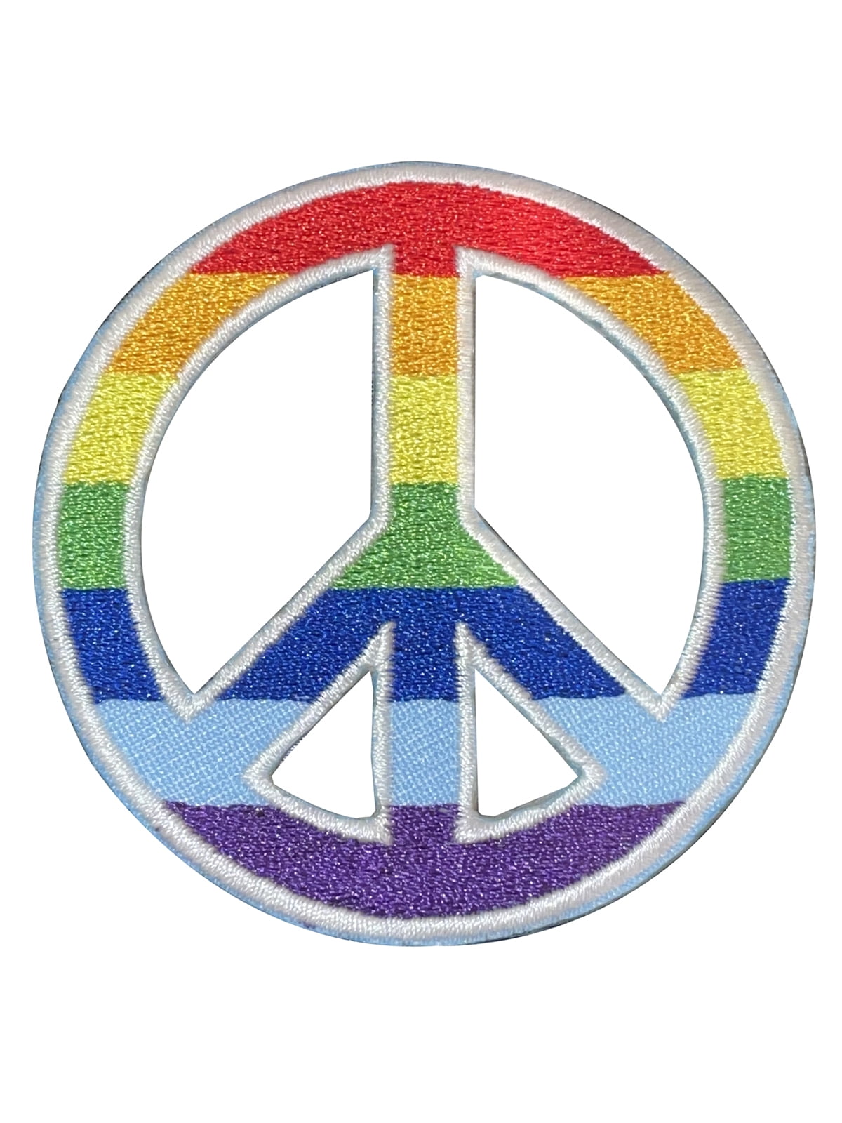 Rainbow Peace Sign Patch - Walmart.com