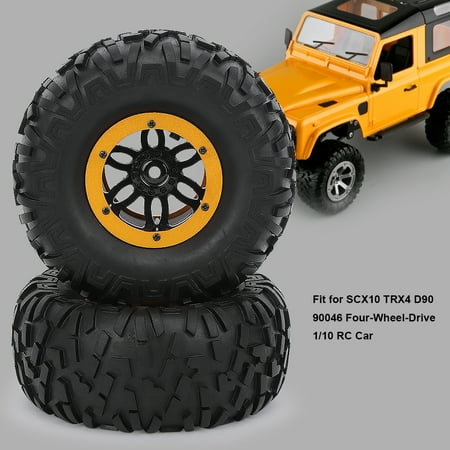 Hilitand Rubber RC Car Tire, 2.2inch Inflatable Tire RC Car Wheel Tyre ...