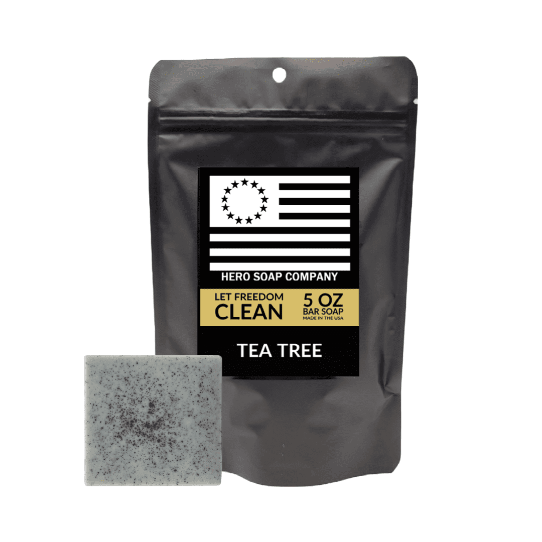 Hero Soap Company Bar Soap Essential Oils Peppermint Tea Tree