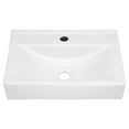 Aquaterior 18" Compact Ceramic Wall Mount Sink for Tiny Corner Bathroom ...