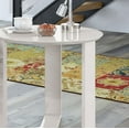 Madison 2.0- 23.85" Round Accent End Table in Off White - Walmart.com