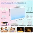 LED Drawing Board for Ages 6+, 13.7"x 9.75" Board Plug-in Light Up Dry ...