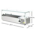48 in. Commercial Refrigerated Countertop Prep Table, Salad Fruit Sauce ...