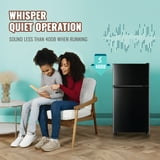 WANAI 3.5 Cu.ft Mini Refrigerator with Freezer 7 Settings Temp ...
