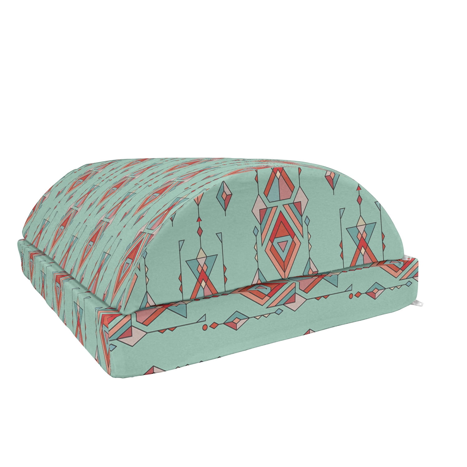 Southwestern Foot Rest, Vintage Tribal Triangles Peruvian Mexican ...