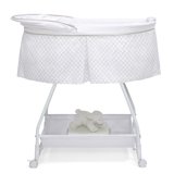 Delta Children Deluxe Soothing Dreams Bassinet, Grey Lattice - Walmart.com
