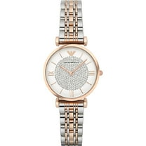 Emporio Armani Women's Retro Quartz Watch, Two-Tone Stainless Steel ...