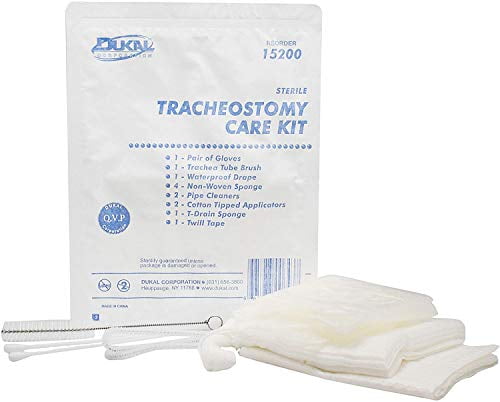 Dukal Tracheostomy Care Kit. Sterile Compact and Disposable Kit with ...