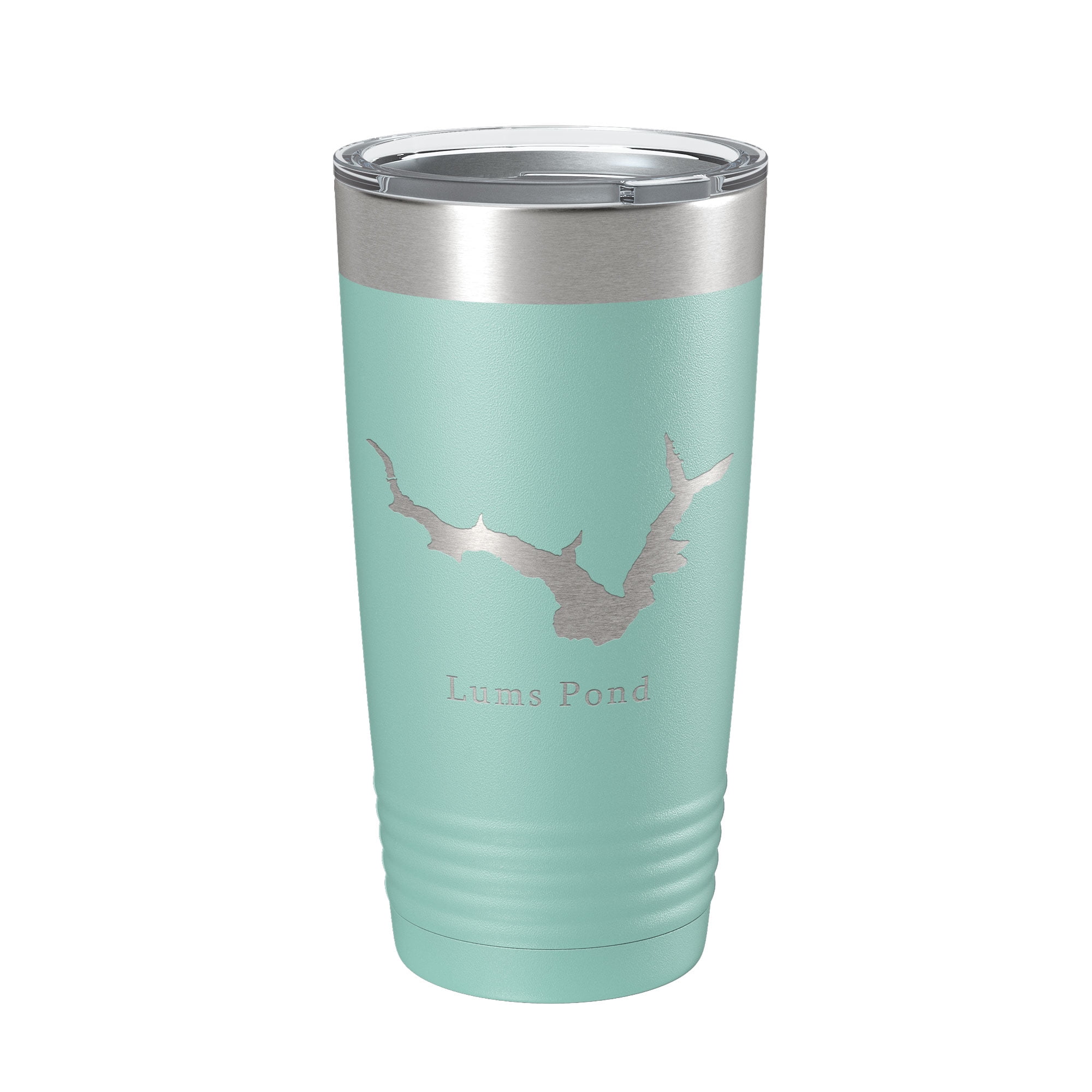 Lums Pond Tumbler Lake Map Travel Mug Insulated Laser Engraved Coffee ...