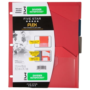 Five Star Flex 1 1/2" Hybrid NoteBinder, White (72516) - Durable ...