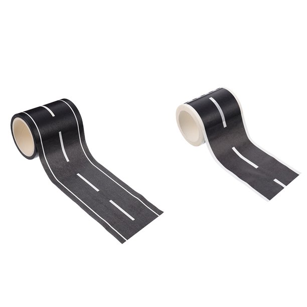 2 Rolls of Railway Design Paper Tapes DIY Road Adhesive Tape Decor ...